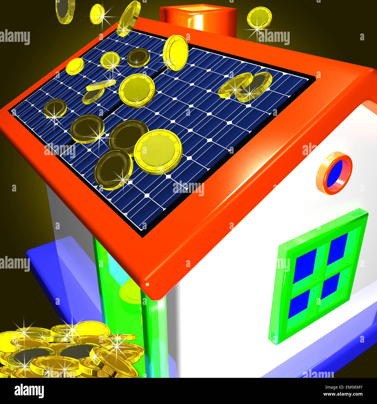 Falling money and coins hi-res stock photography and images - Alamy