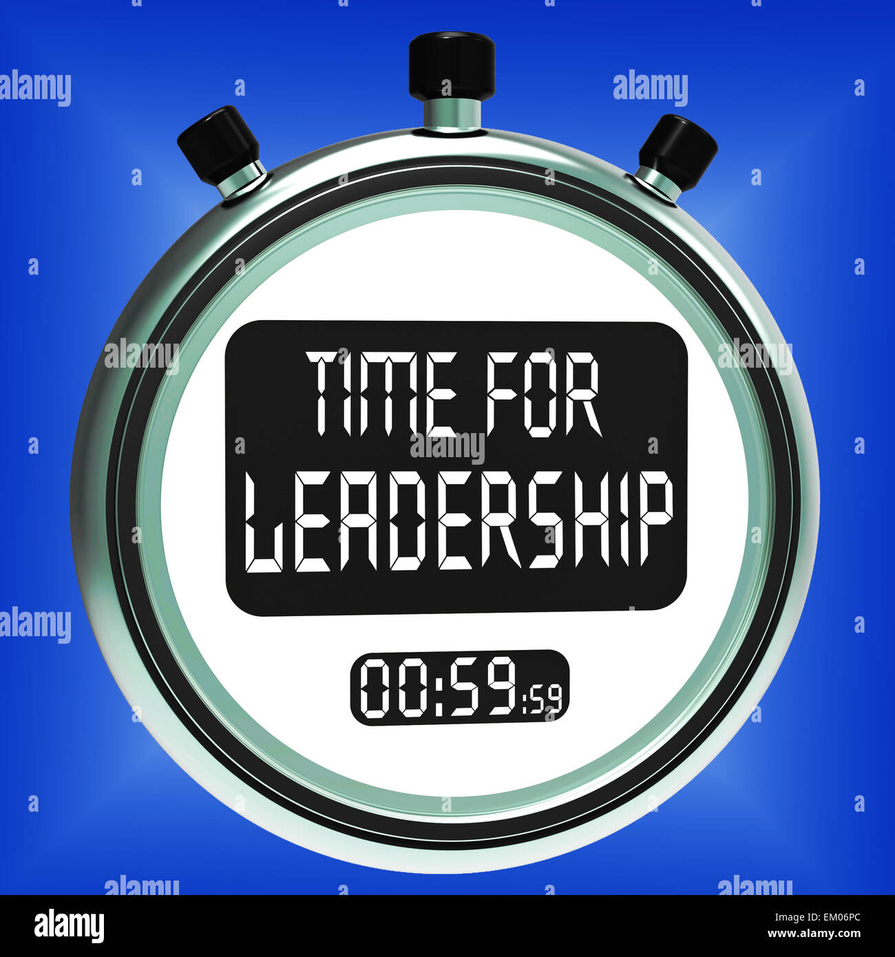 Time For Leadership Message Means Management And Achievement Stock ...