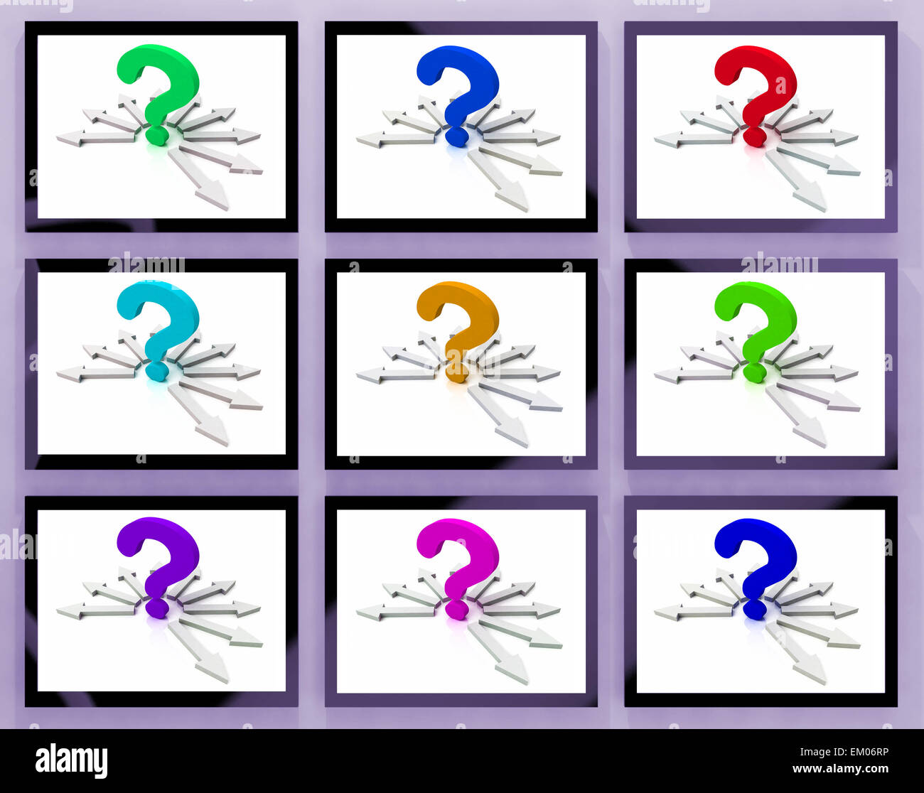 Faq question marks on hi-res stock photography and images - Alamy