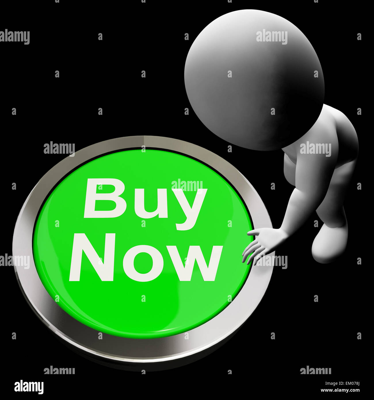 Buy Now Button Shows Purchasing And Online Shopping Stock Photo - Alamy