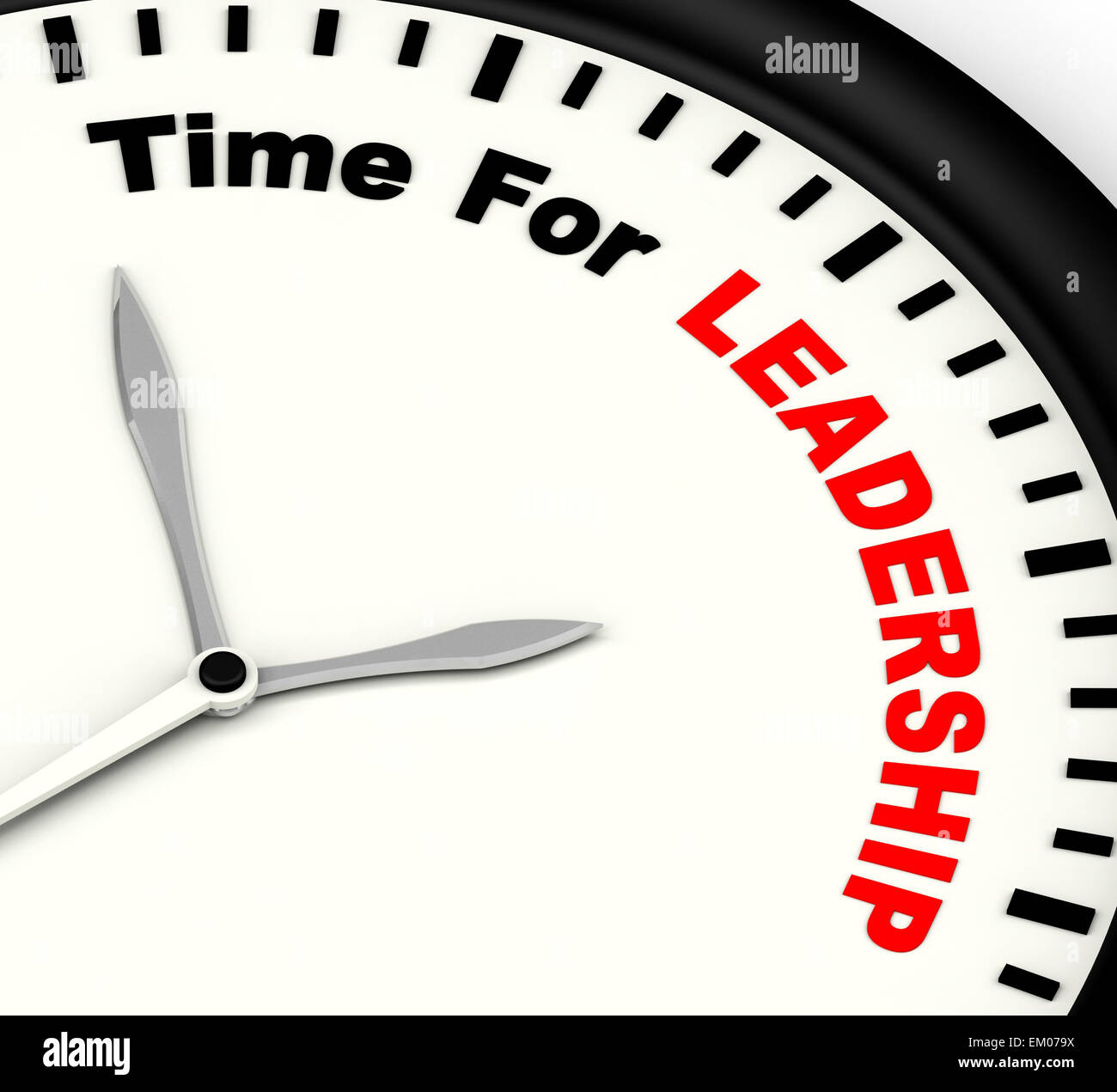 Time For Leadership Message Meaning Management And Achievement Stock ...