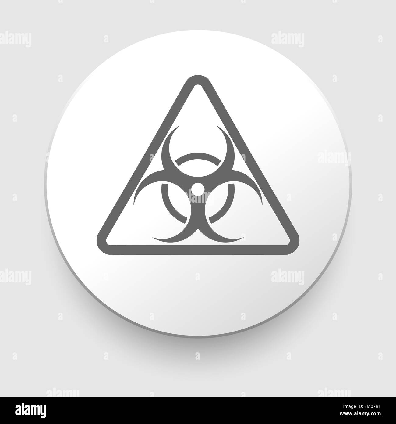 Biohazard symbol alert icon vector hi-res stock photography and images ...