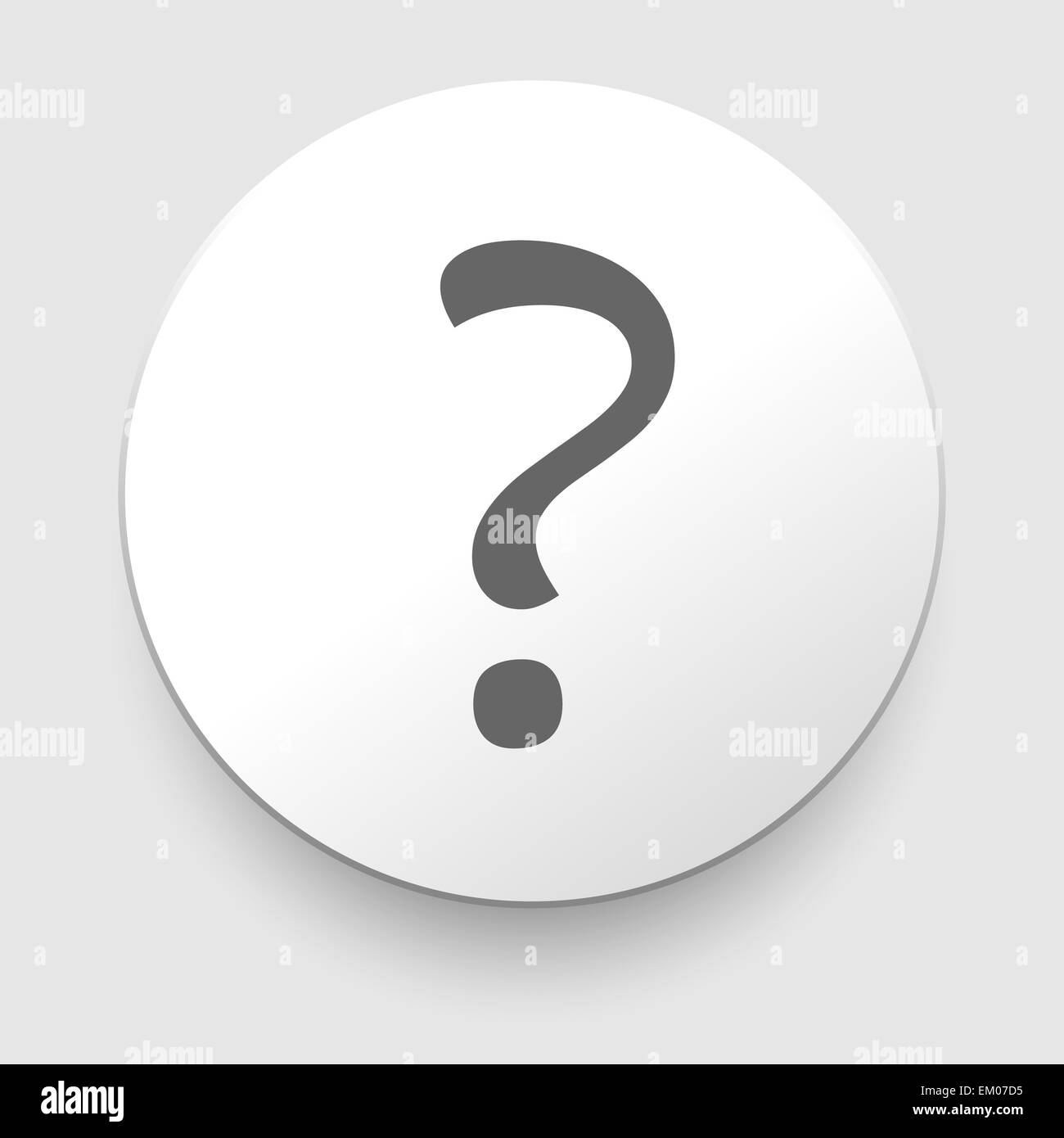 Question mark sign icon. Help symbol. FAQ Stock Photo - Alamy