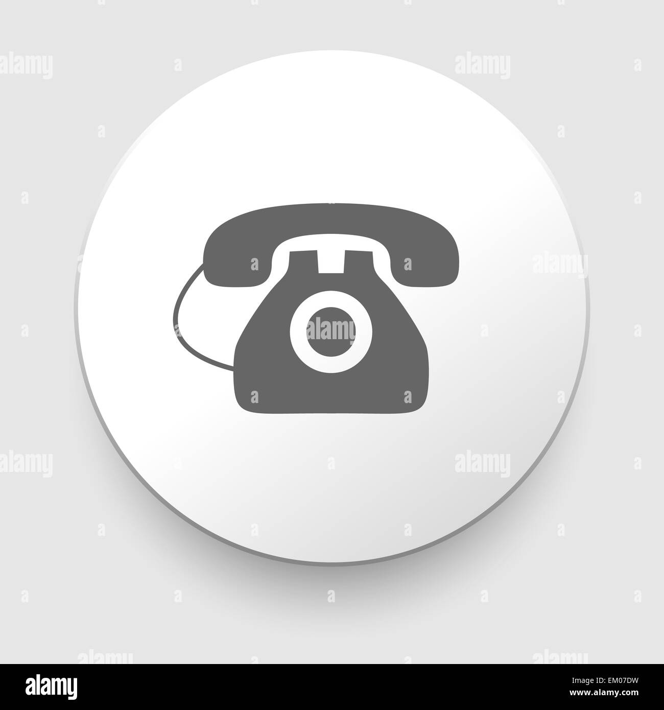 Image of a vintage telephone isolated Stock Photo - Alamy