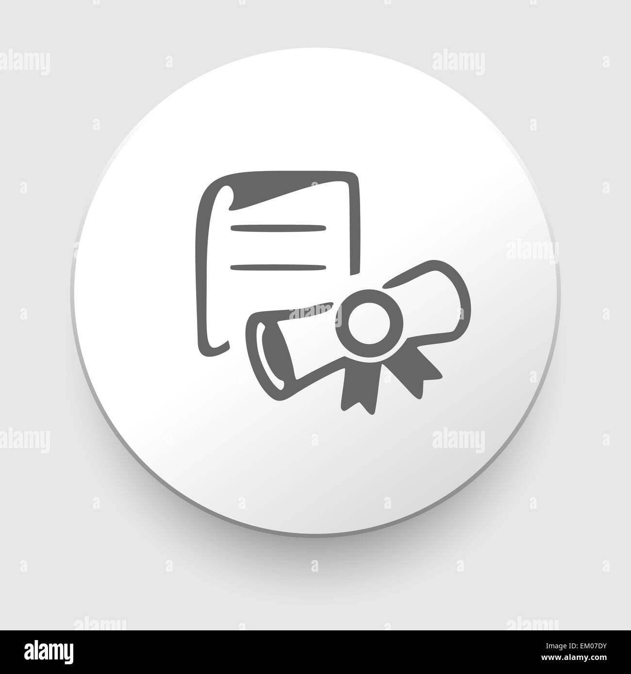 Education certificate illustration vector Black and White Stock Photos ...