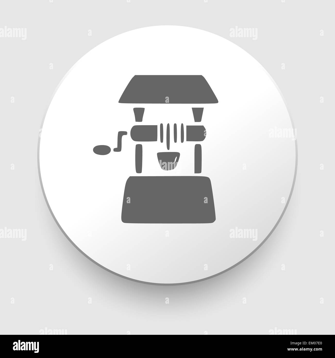 Water well icon vector Black and White Stock Photos & Images - Alamy