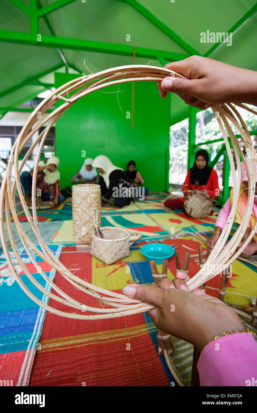 Indonesia,Basket Weaving,Banda Aceh Stock Photo - Alamy