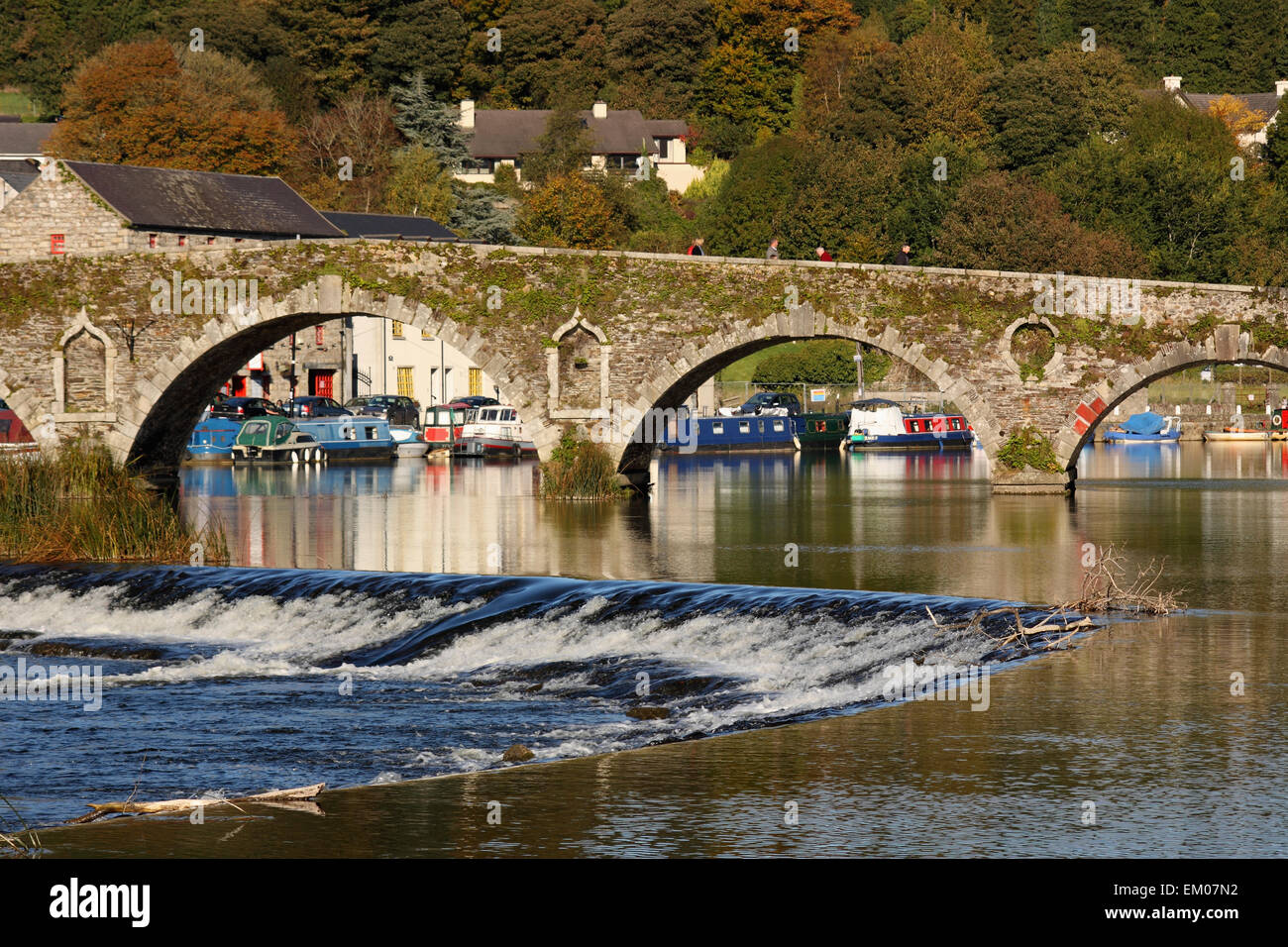 Stone Bridge Over River Barrow; Graiguenamanagh, County Kilkenny ...