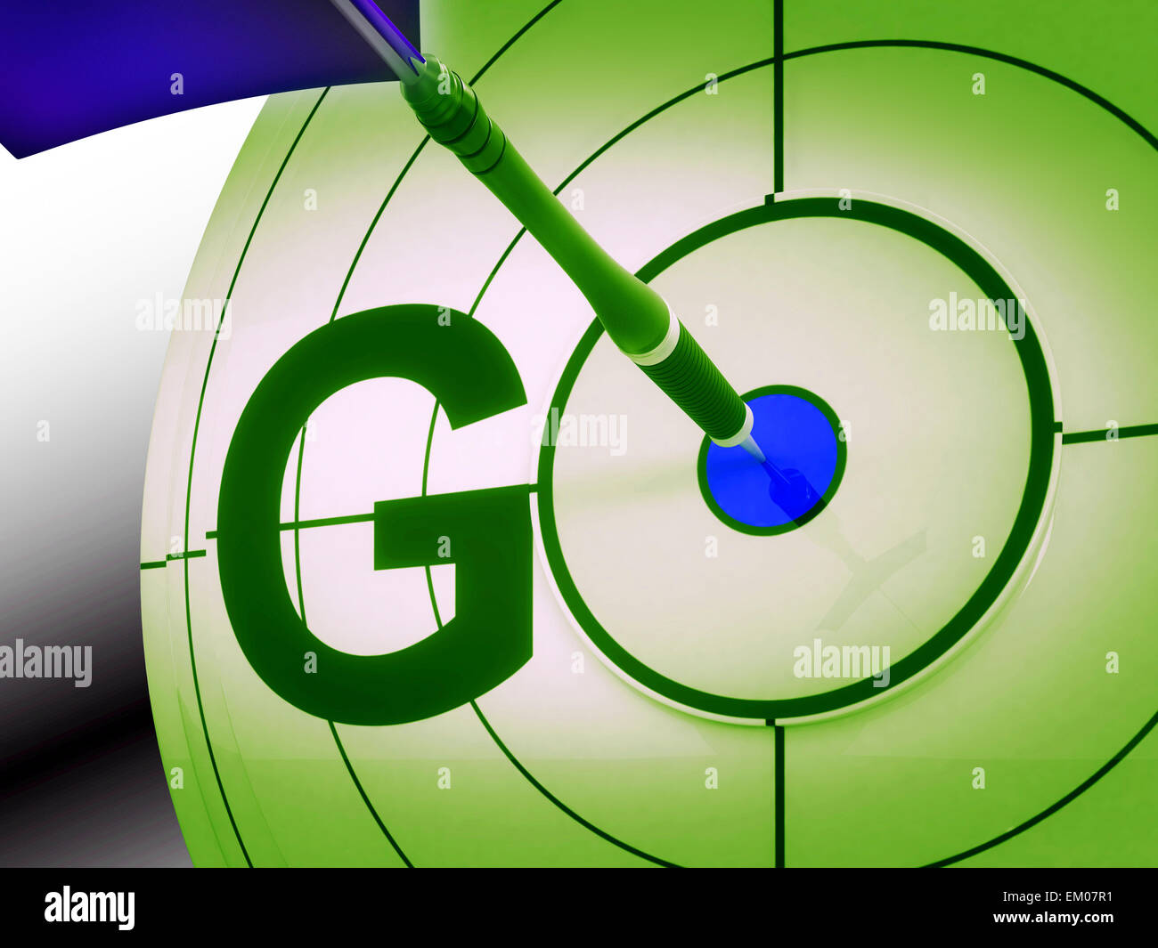Go Shows Sign To Initiate And Begin Stock Photo - Alamy