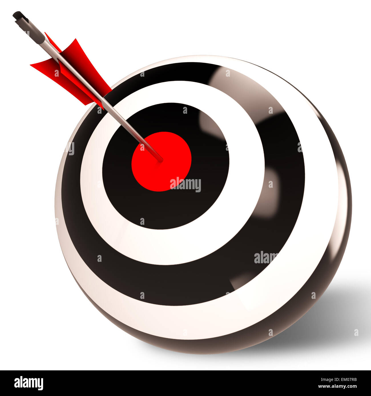 Target Shows Successful Performance And Result Stock Photo - Alamy