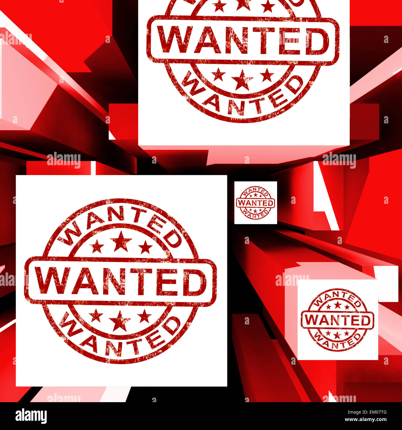 Wanted stamp hi-res stock photography and images - Alamy