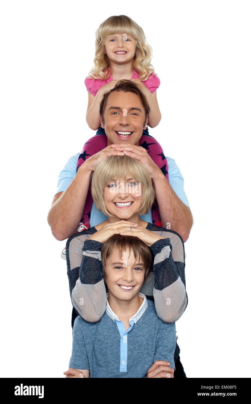 Young lovable happy family Stock Photo - Alamy