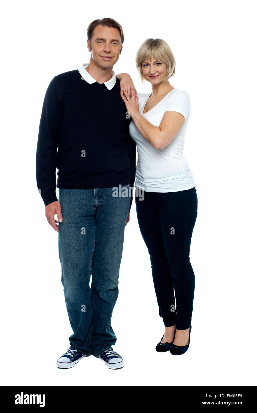 Trendy middle aged love couple Stock Photo - Alamy