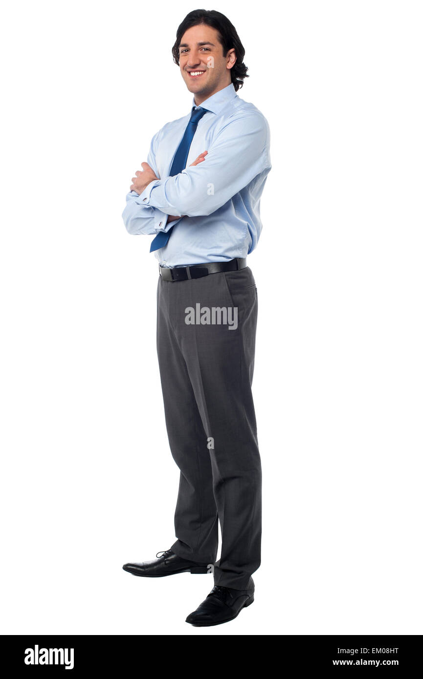 Business male in formals, full length portrait Stock Photo - Alamy