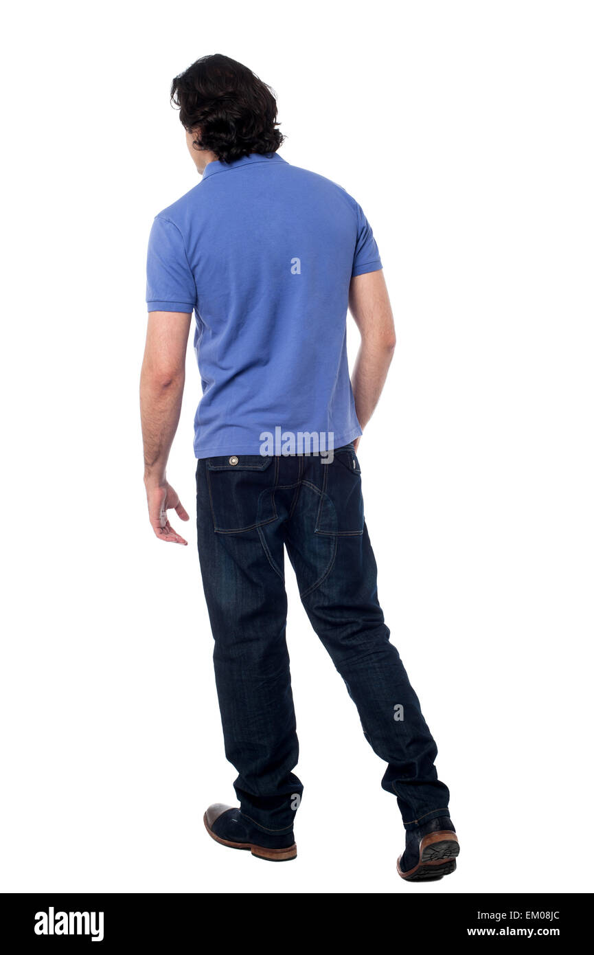 Person walking white background Cut Out Stock Images & Pictures - Alamy