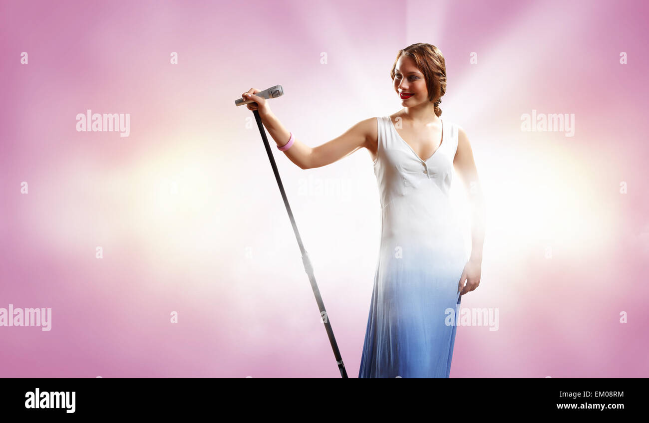 Female singer scream hi-res stock photography and images - Alamy