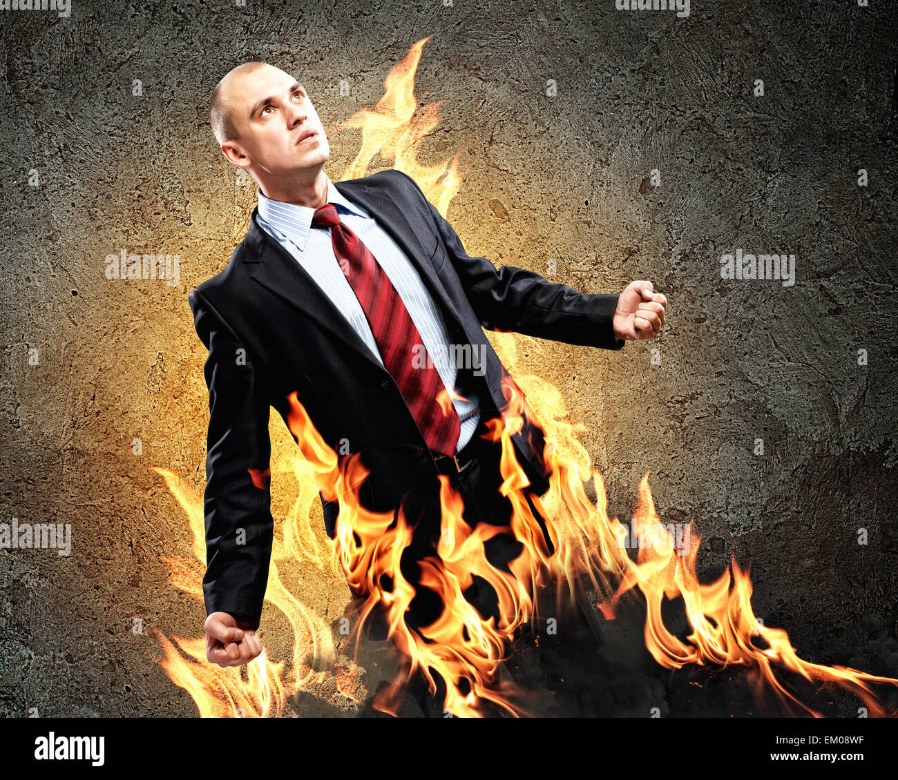Businessman in anger Stock Photo - Alamy