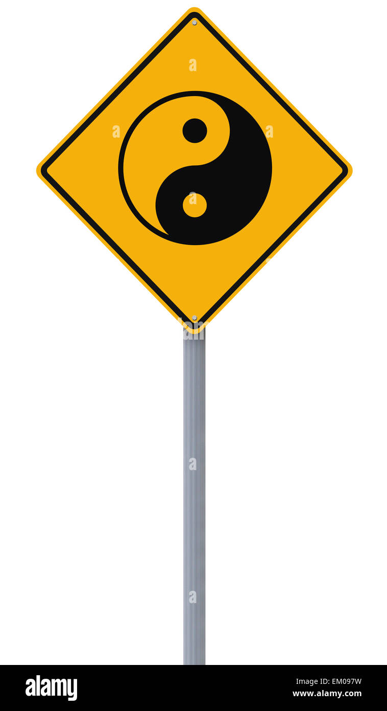 Yin Yang Road Sign Stock Photo - Alamy