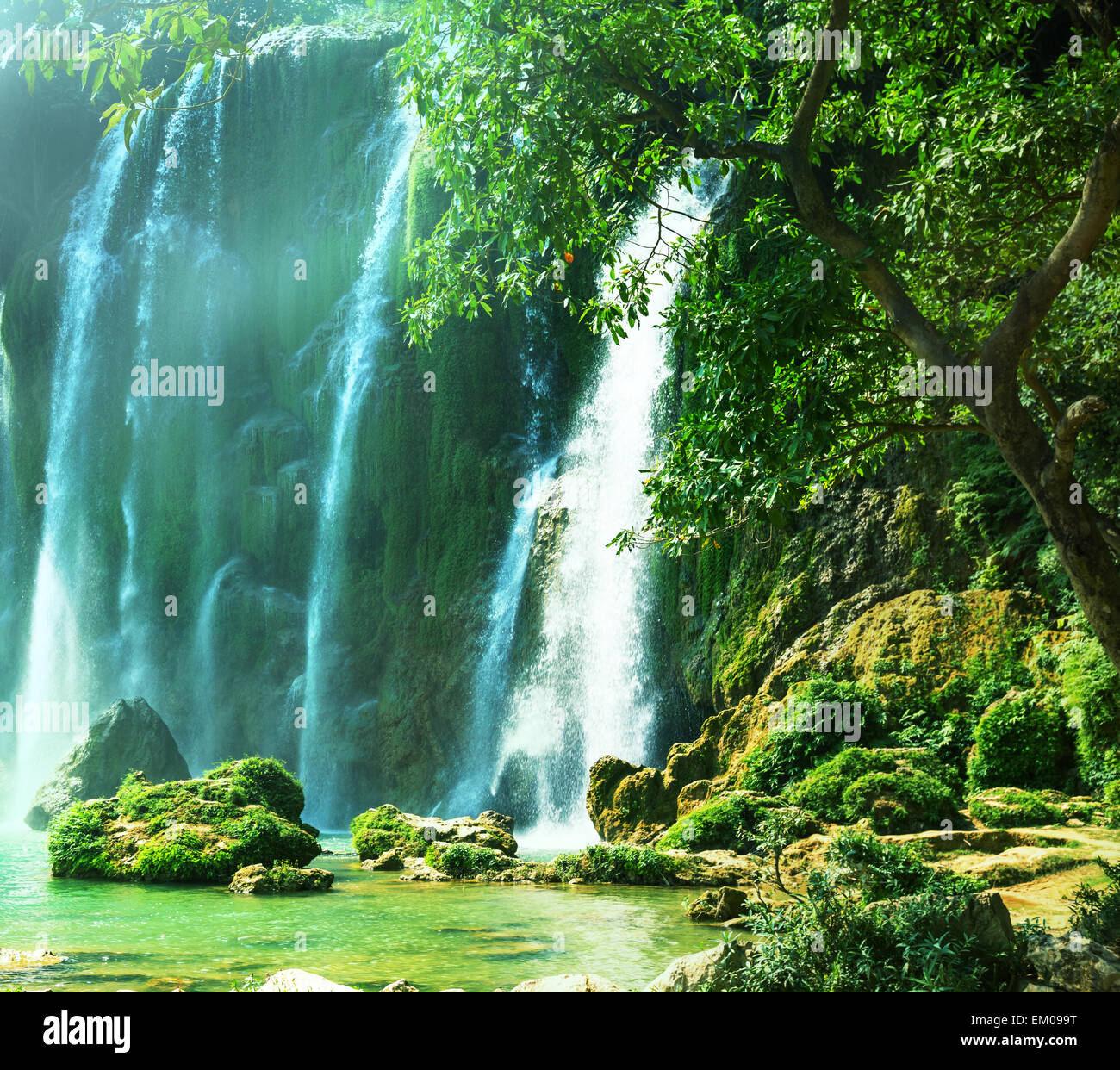 Waterfall in Vietnam Stock Photo - Alamy