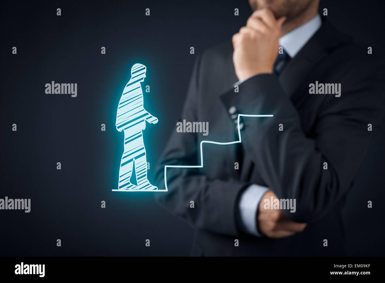 Personal development, personal and career growth, success, progress ...