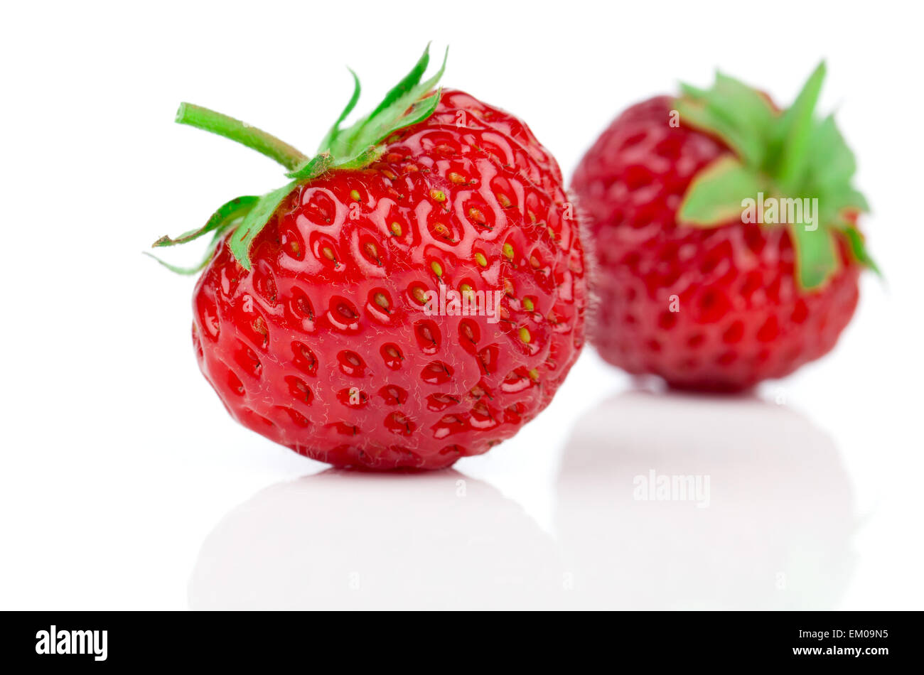 Strawberry isolated on white background Stock Photo - Alamy