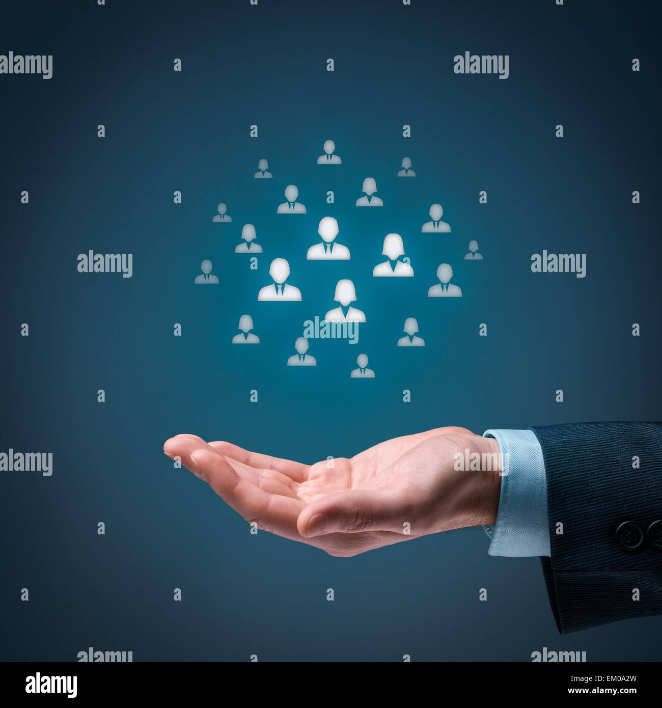 Marketing customer target audience concept Stock Photo - Alamy