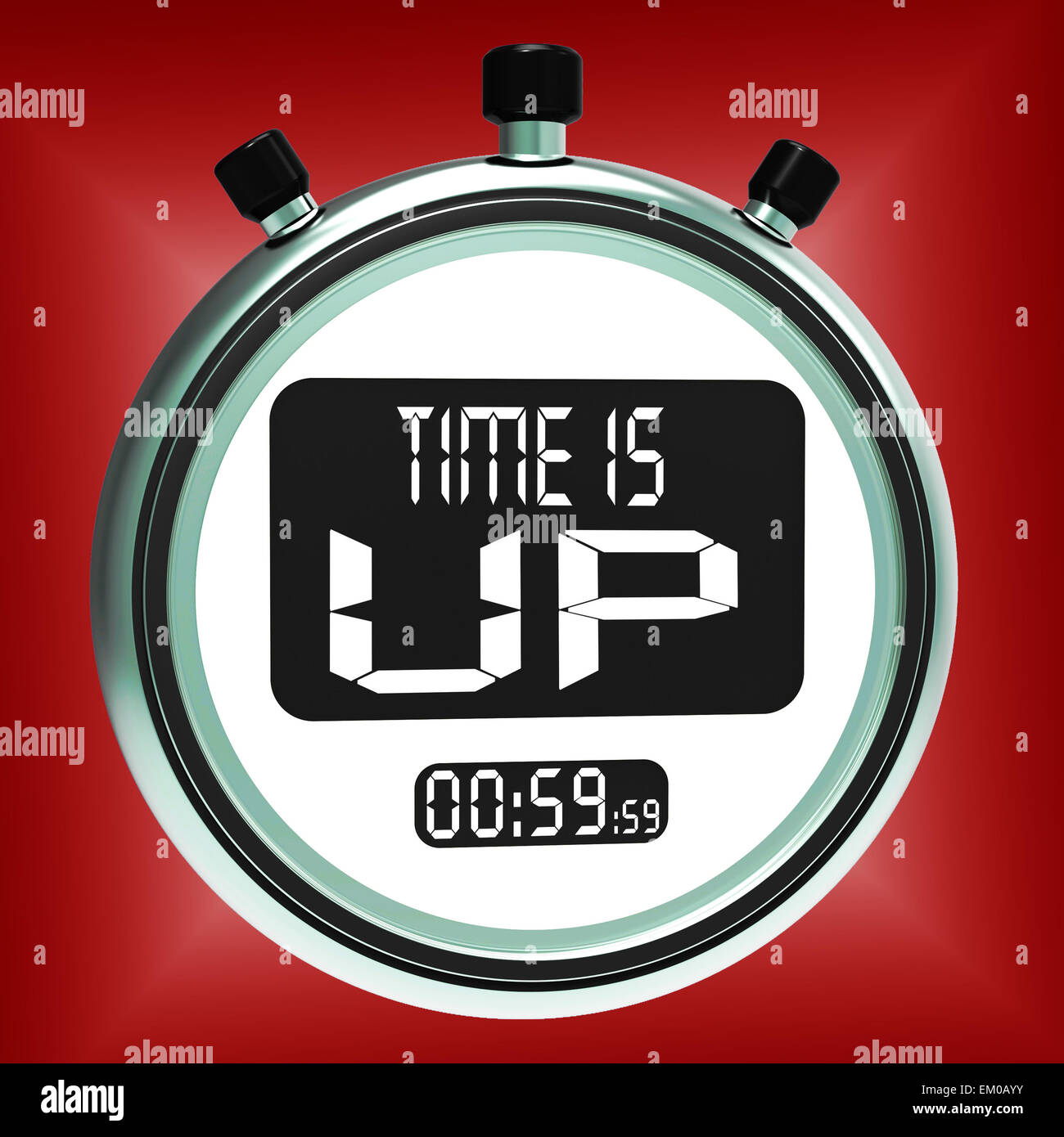 Time up message showing hi-res stock photography and images - Alamy