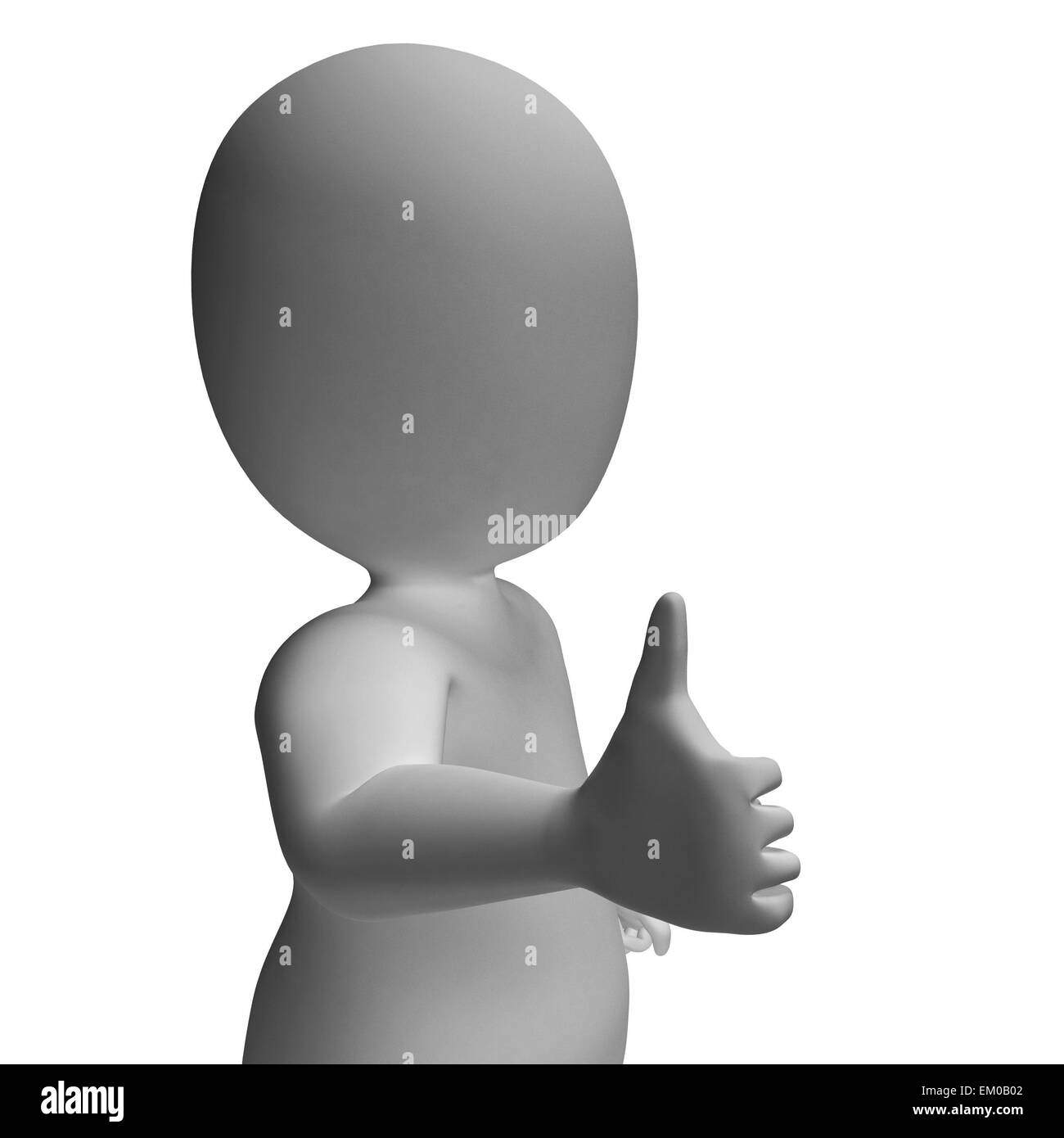 Thumbs Up Showing Support Approval And Confirmation Stock Photo - Alamy