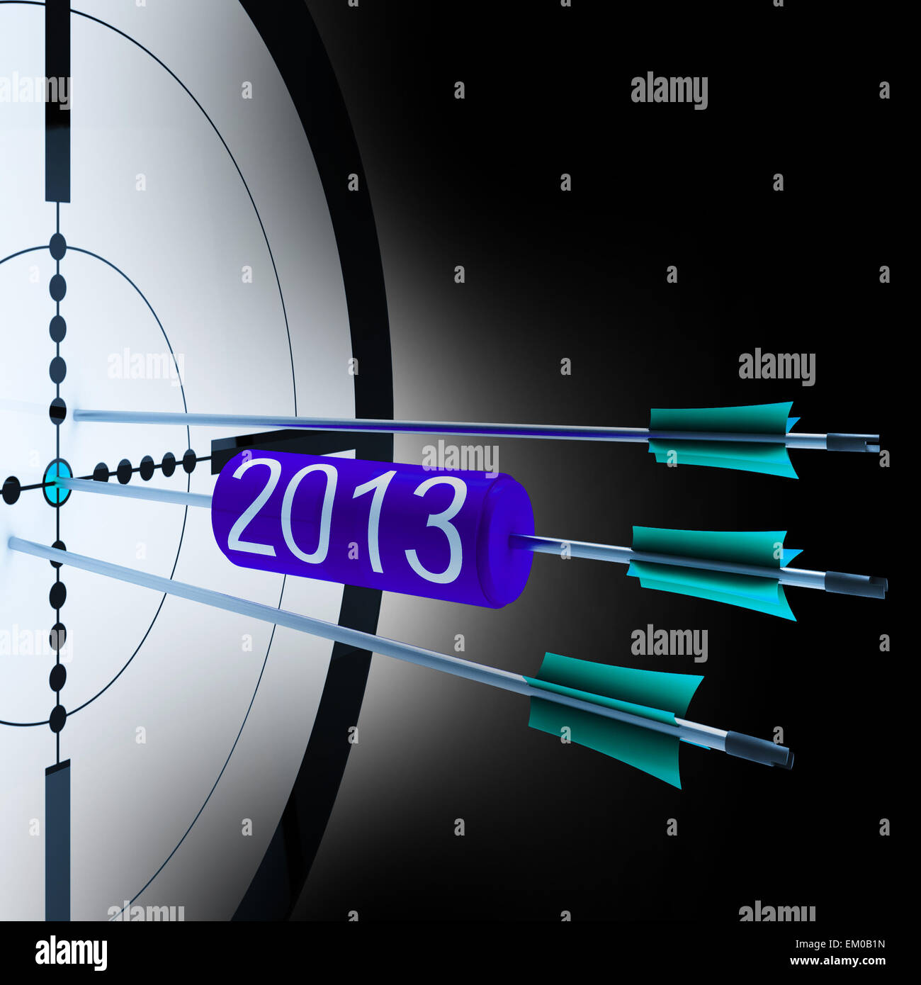 2013 Target Shows Successful Future Growth Stock Photo - Alamy