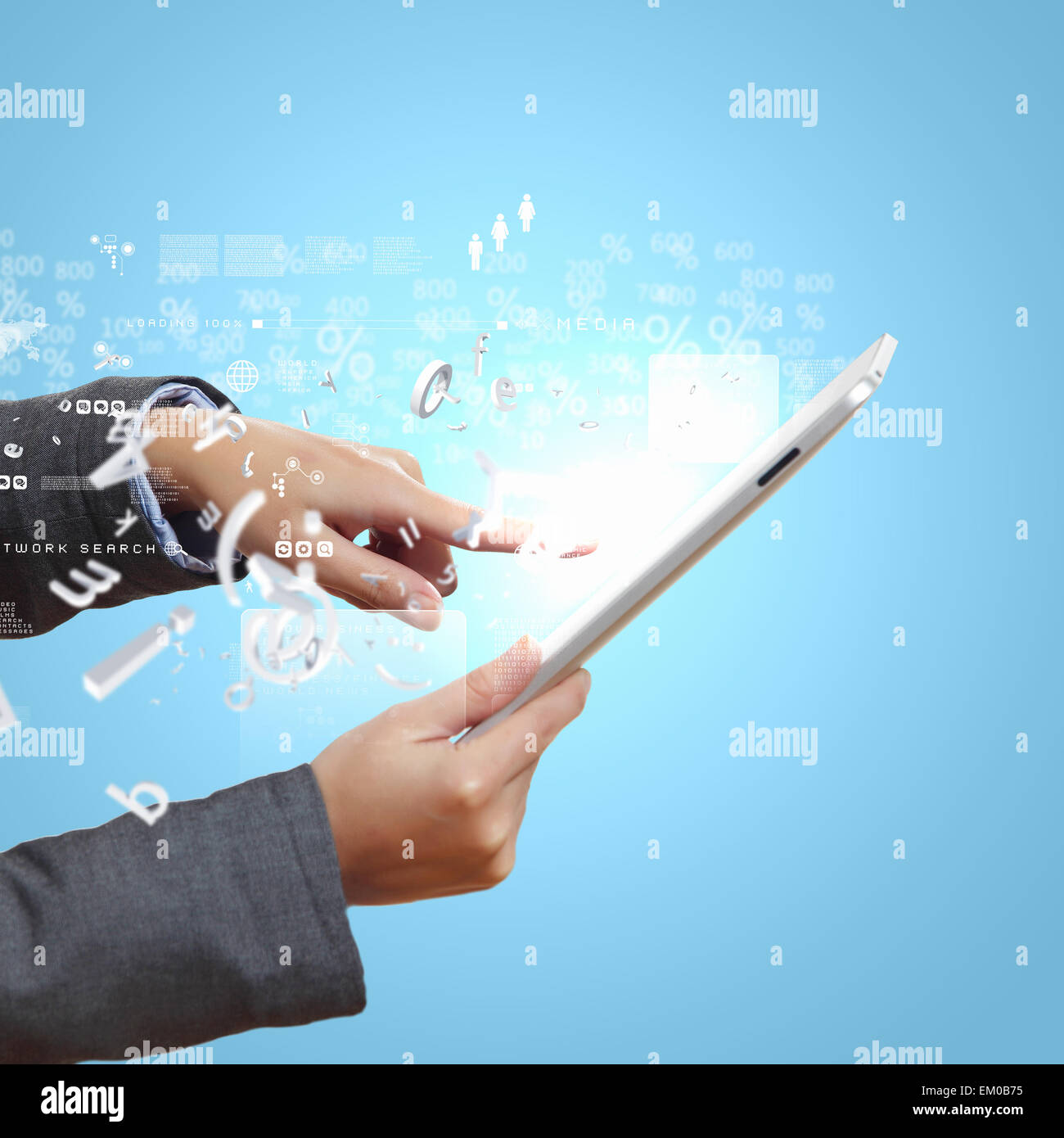 Touch screen computer device Stock Photo - Alamy