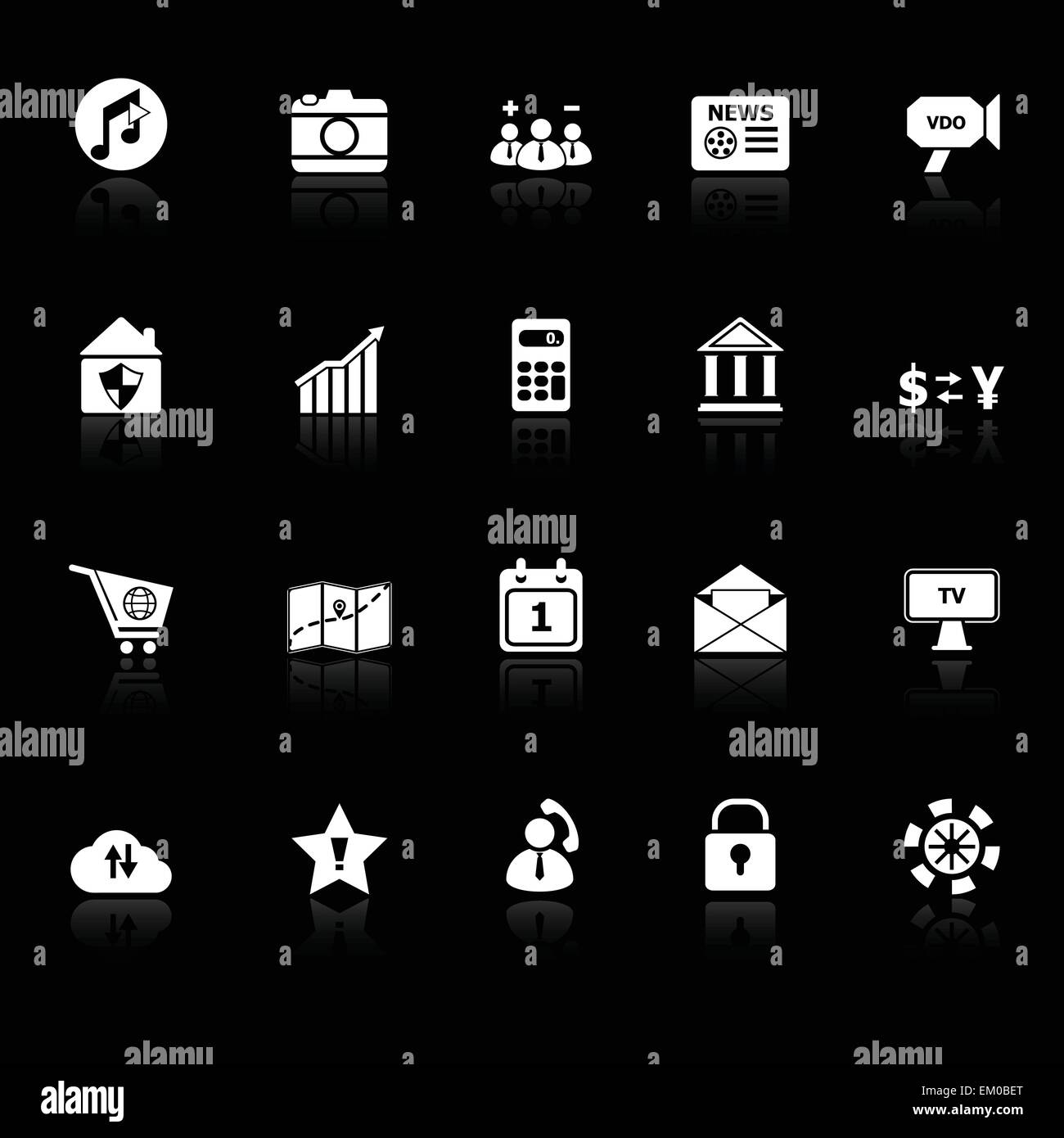 Digital icons map Black and White Stock Photos & Images - Alamy