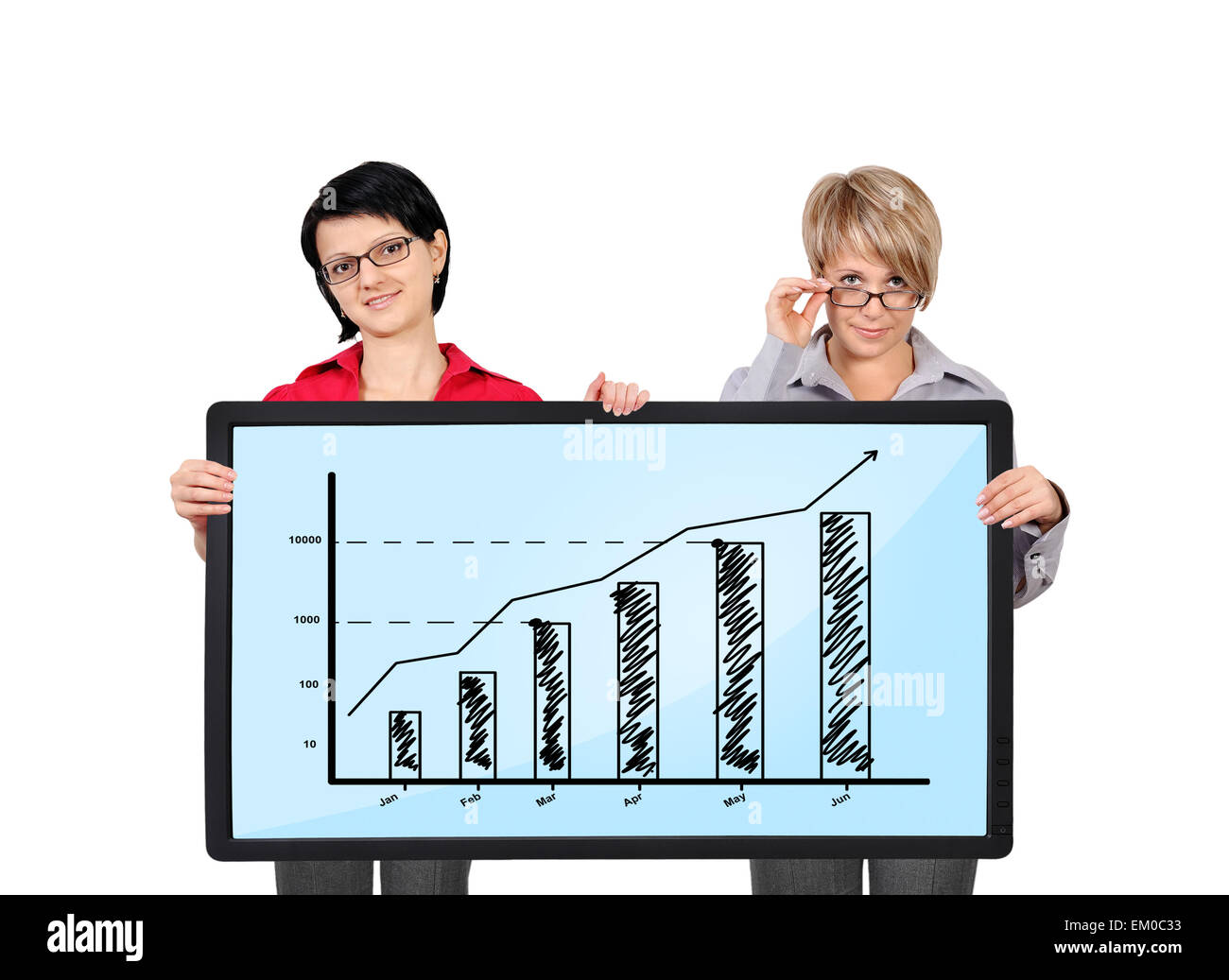 panel with graph Stock Photo - Alamy