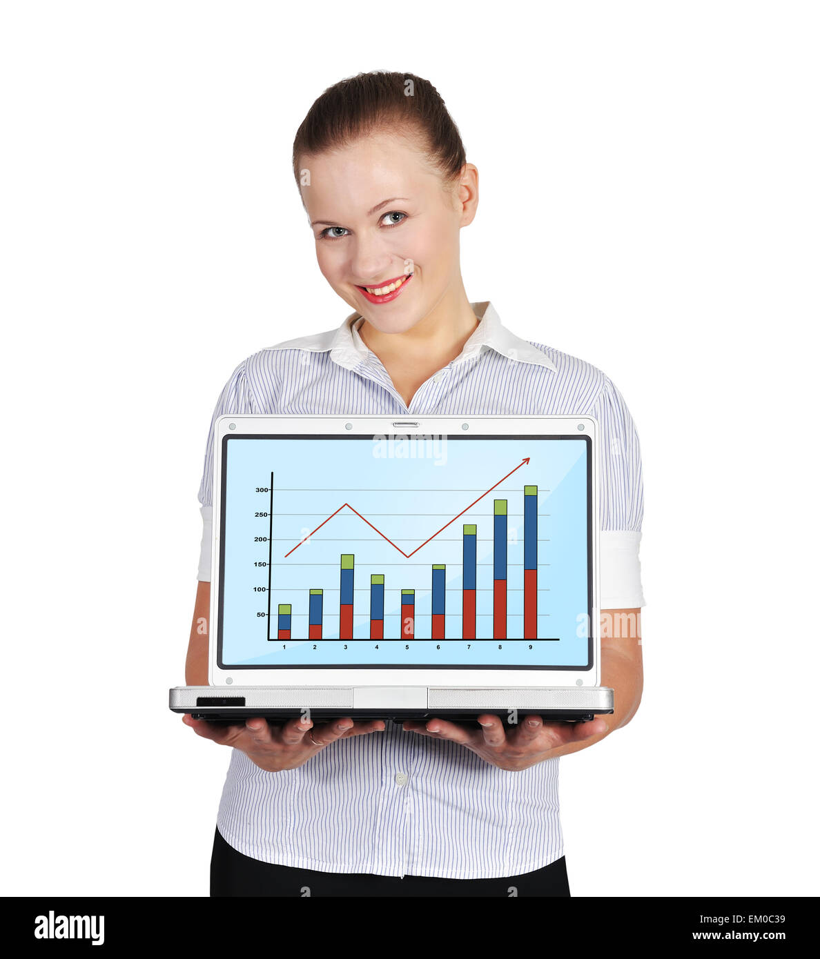 notebook with chart Stock Photo - Alamy