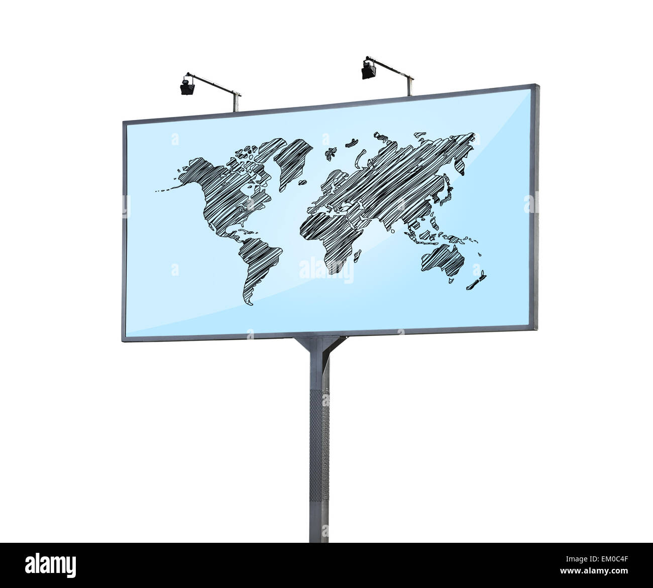 Map display board hi-res stock photography and images - Alamy