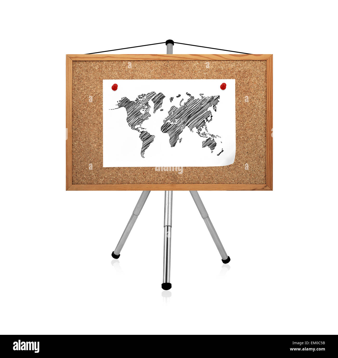 paper with map Stock Photo - Alamy