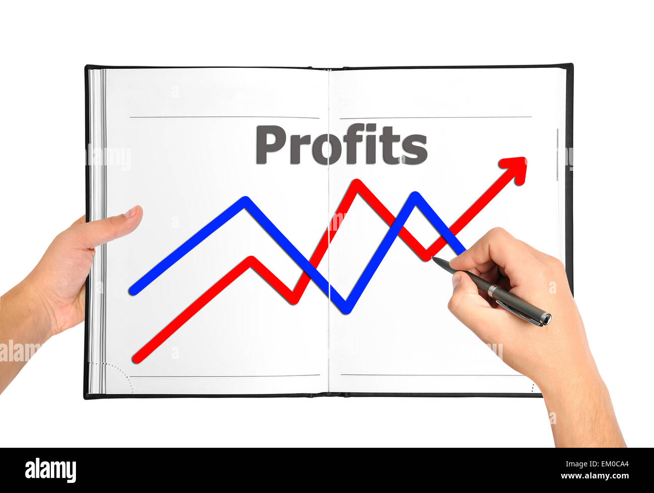 hand drawing chart Stock Photo - Alamy