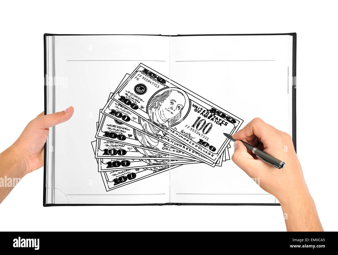 hand drawing money Stock Photo - Alamy