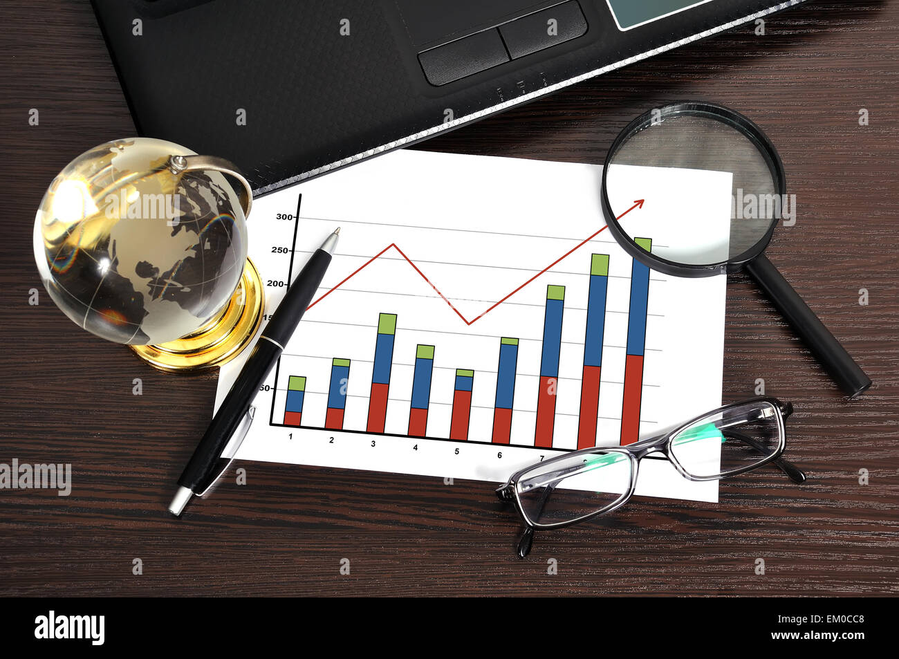 chart on paper Stock Photo - Alamy