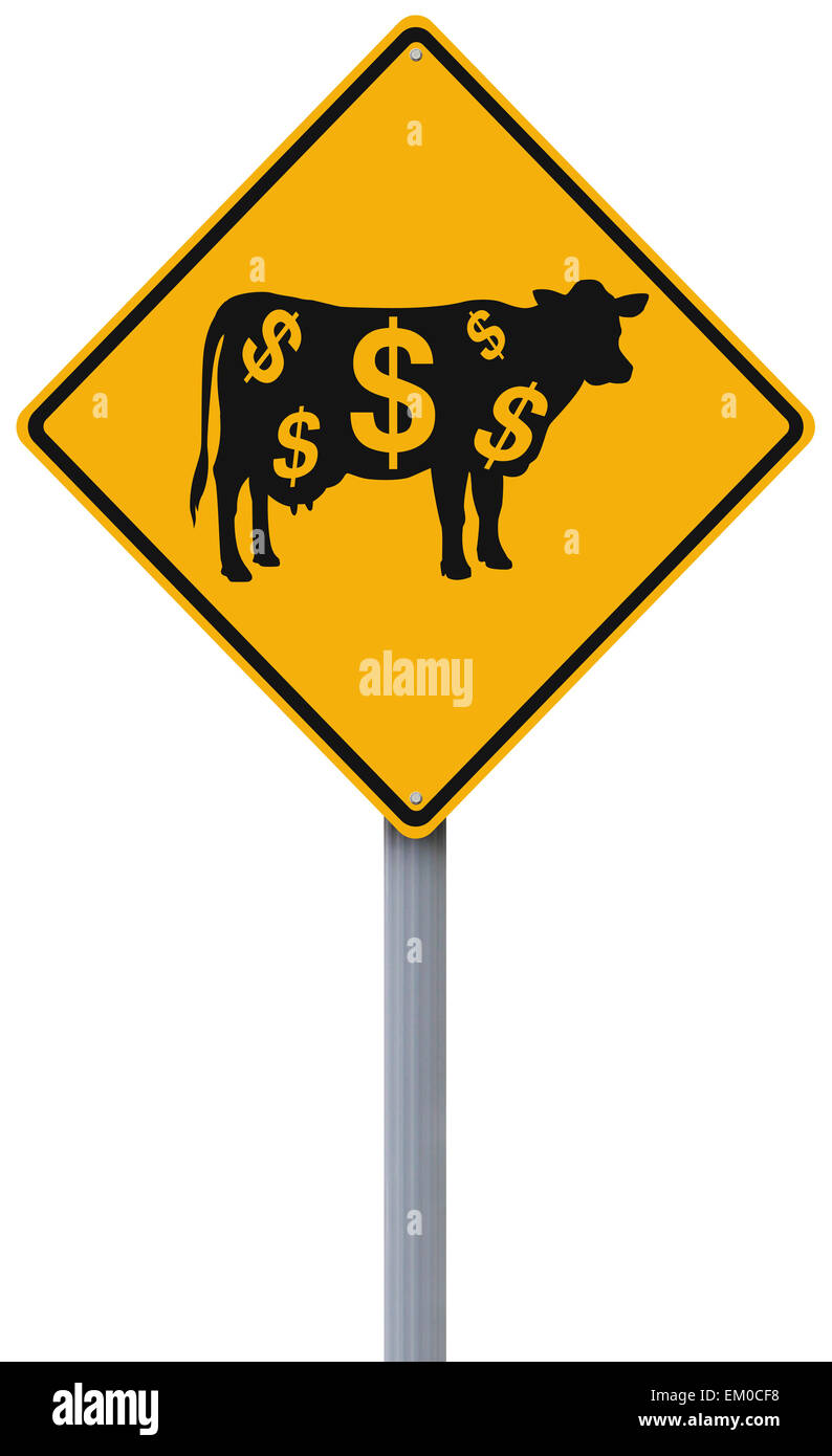 Cash Cow Ahead Stock Photo - Alamy