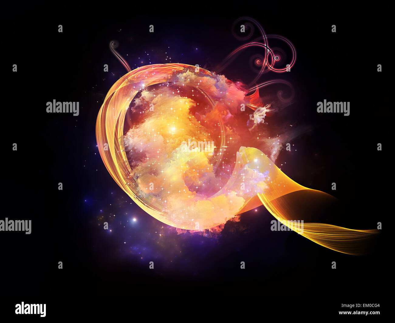 Design Nebulae Composition Stock Photo - Alamy