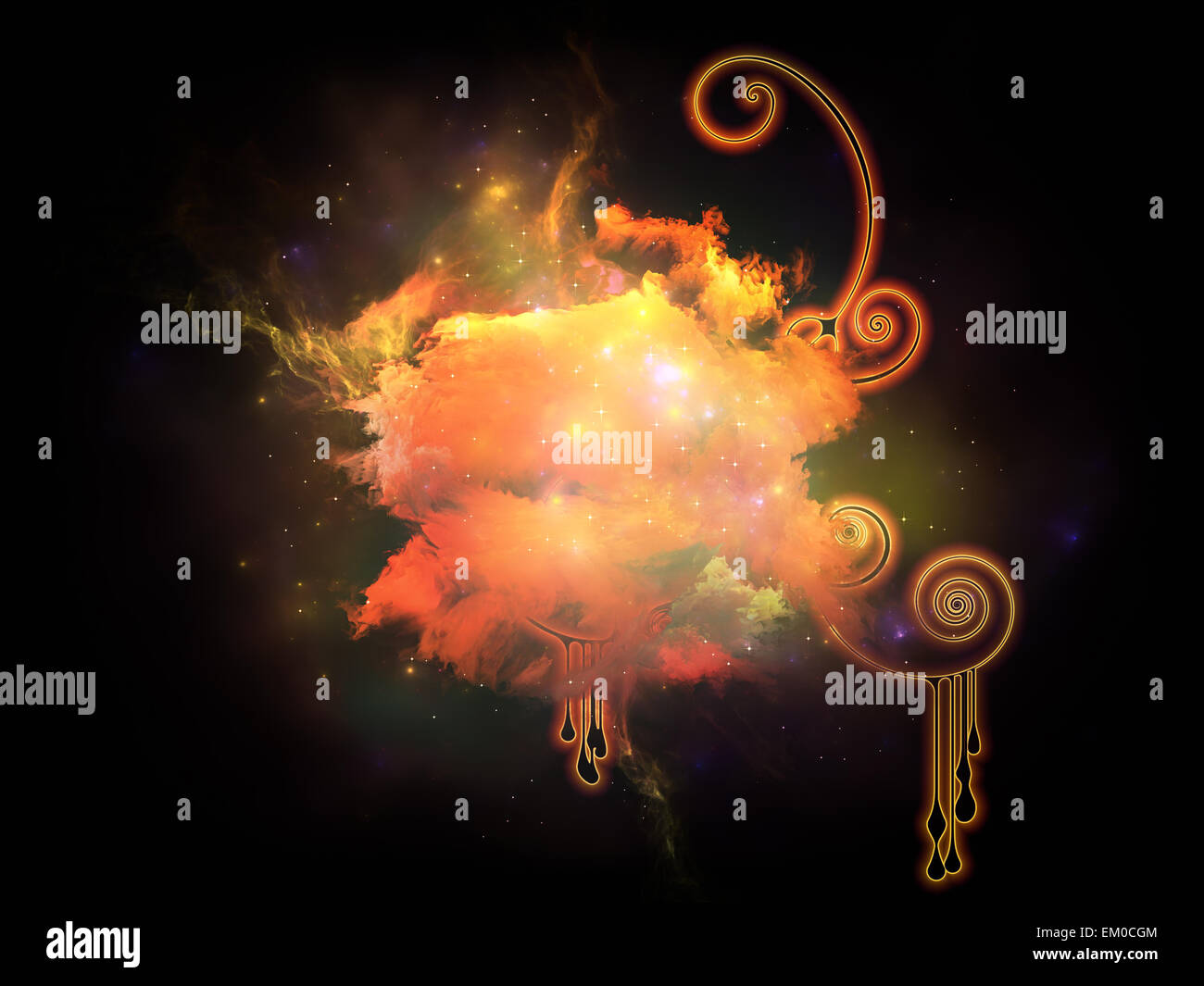 Design Nebulae Composition Stock Photo - Alamy