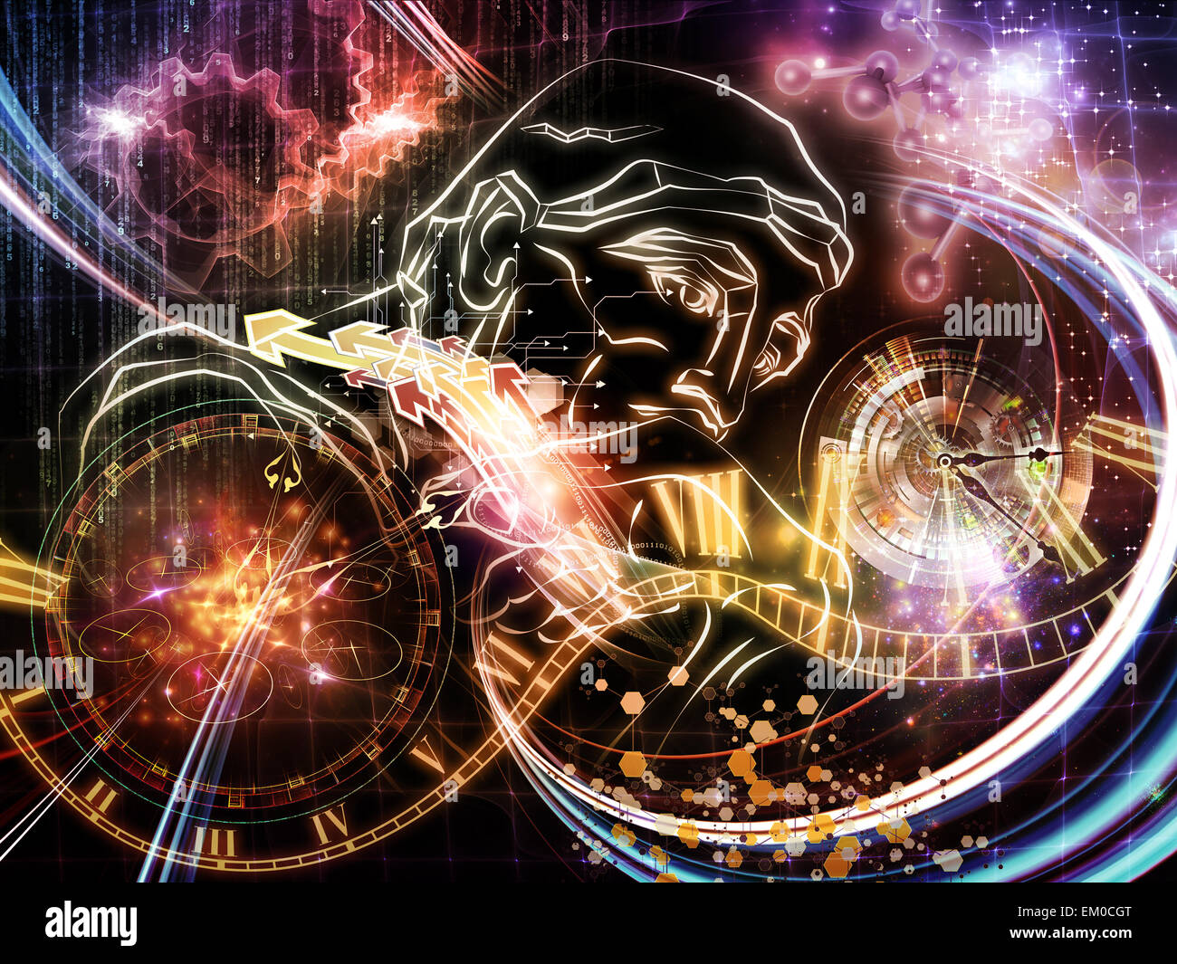 Thinking of Time Stock Photo - Alamy