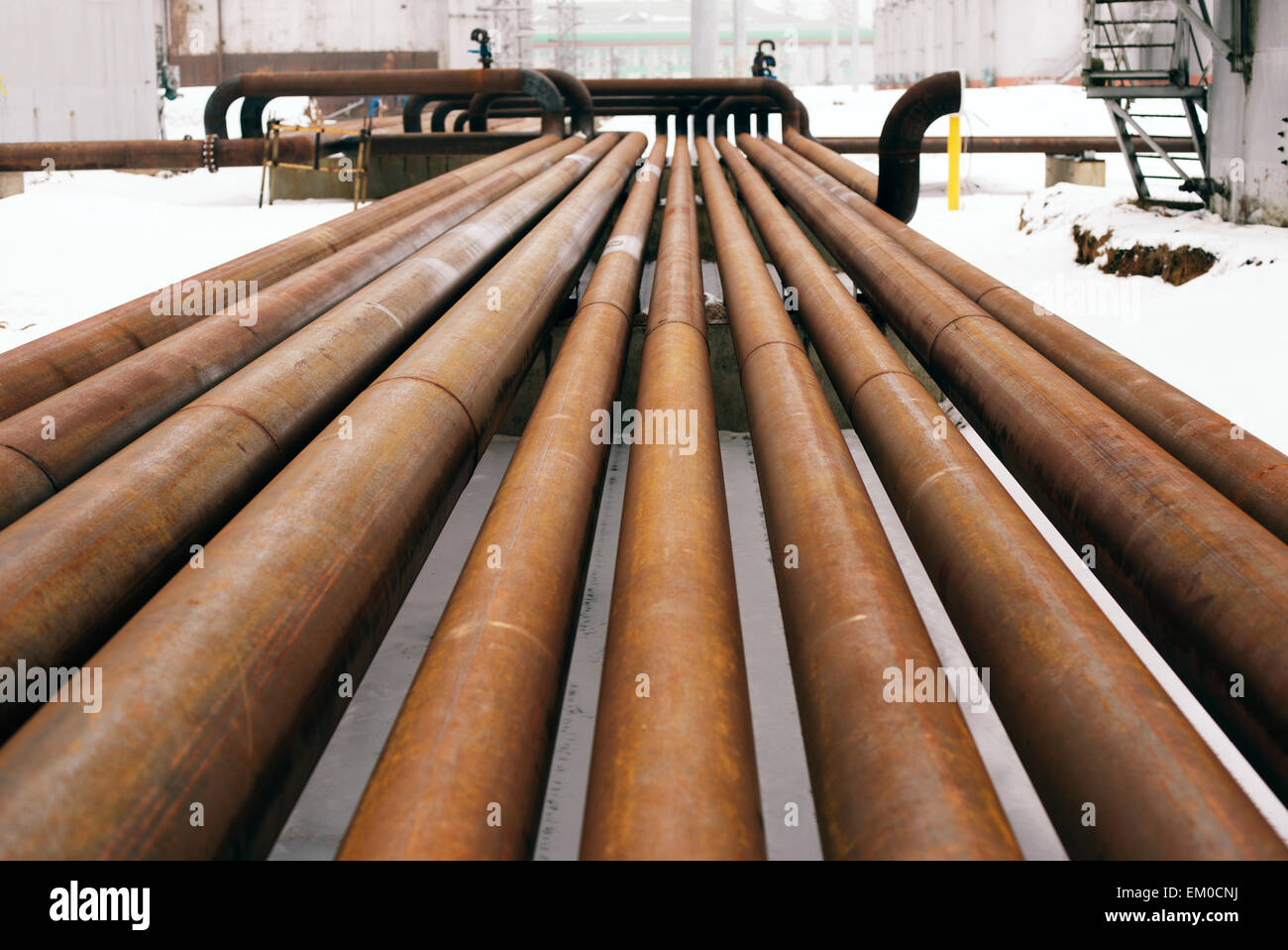 Rusty steel pipes Stock Photo - Alamy