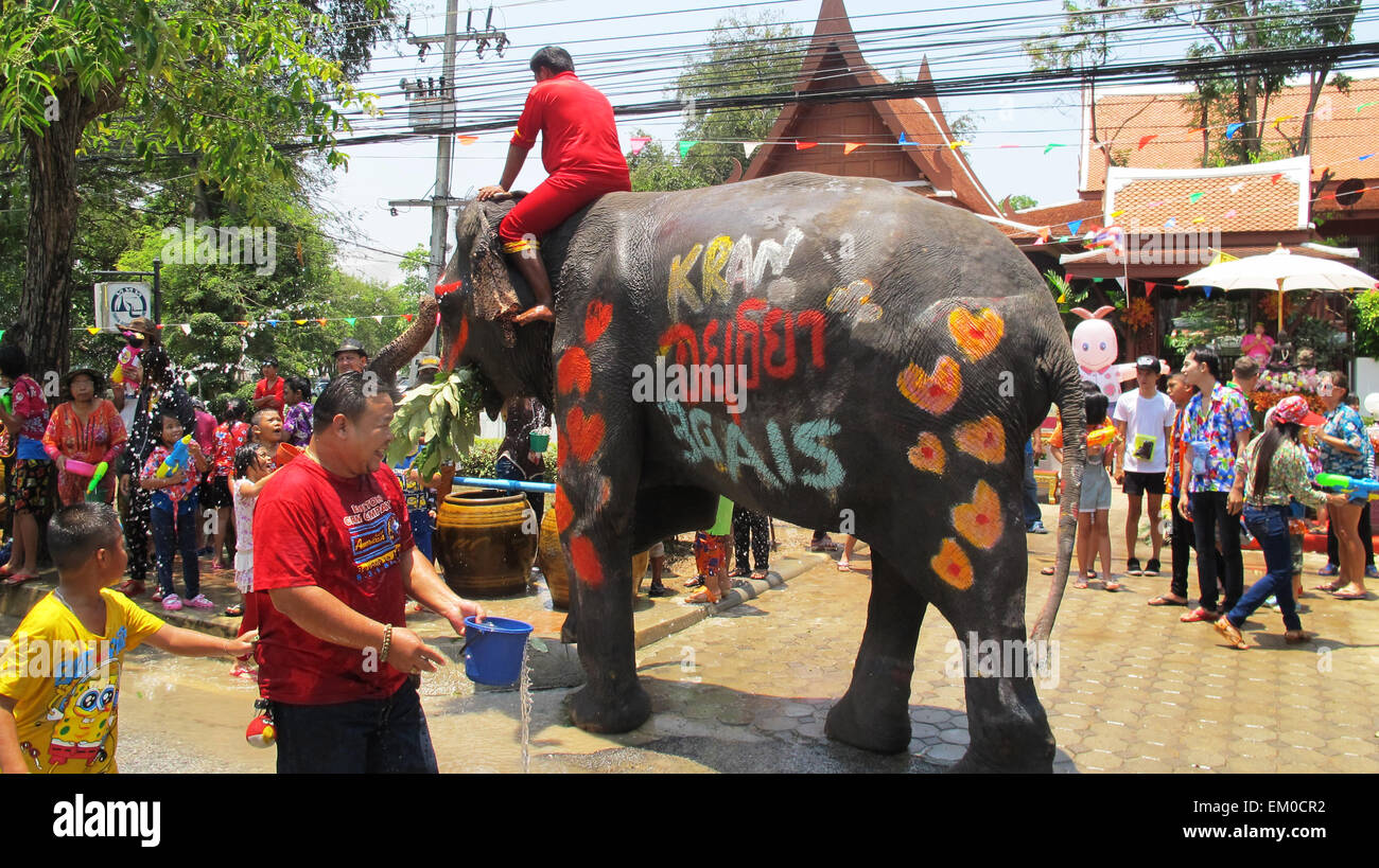 Songkran Festival is celebrated in a traditional New Year is Day from ...