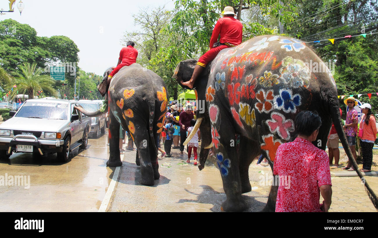 Songkran Festival is celebrated in a traditional New Year is Day from ...