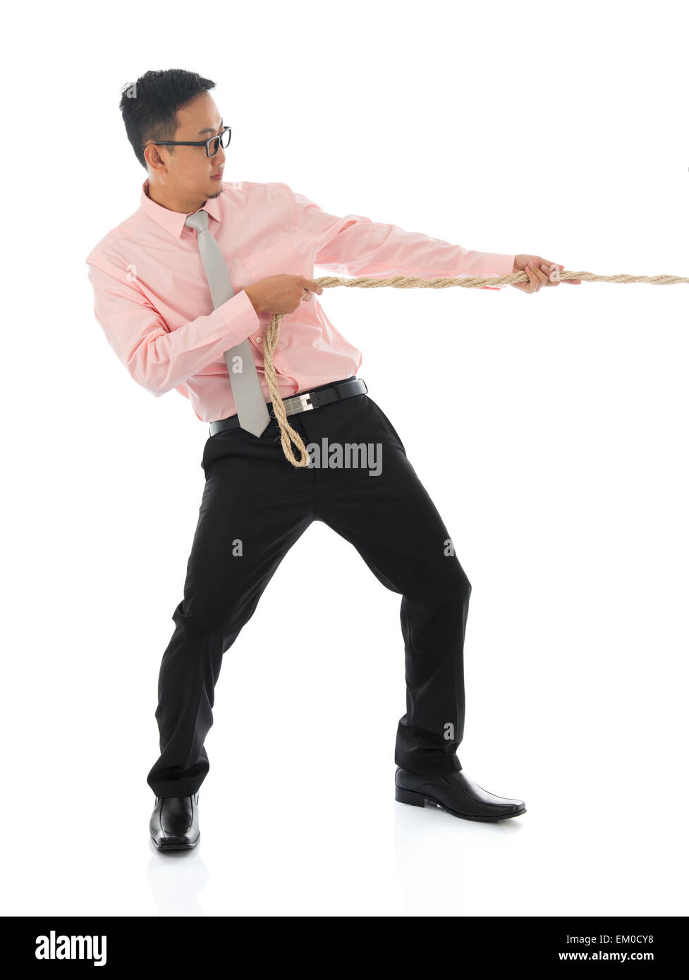 Male hand pulling rope hi-res stock photography and images - Alamy