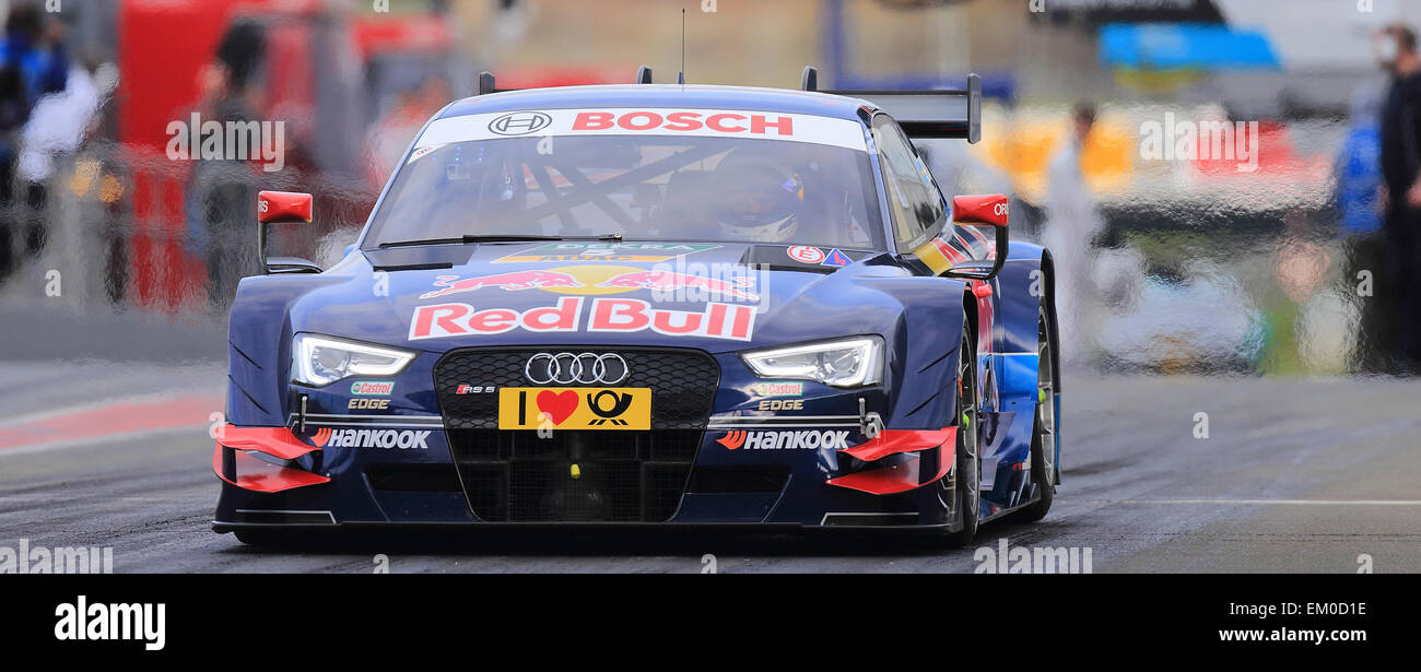 Oscherleben, Germany. 13th Apr, 2015. Swedish racing car driver Mattias ...