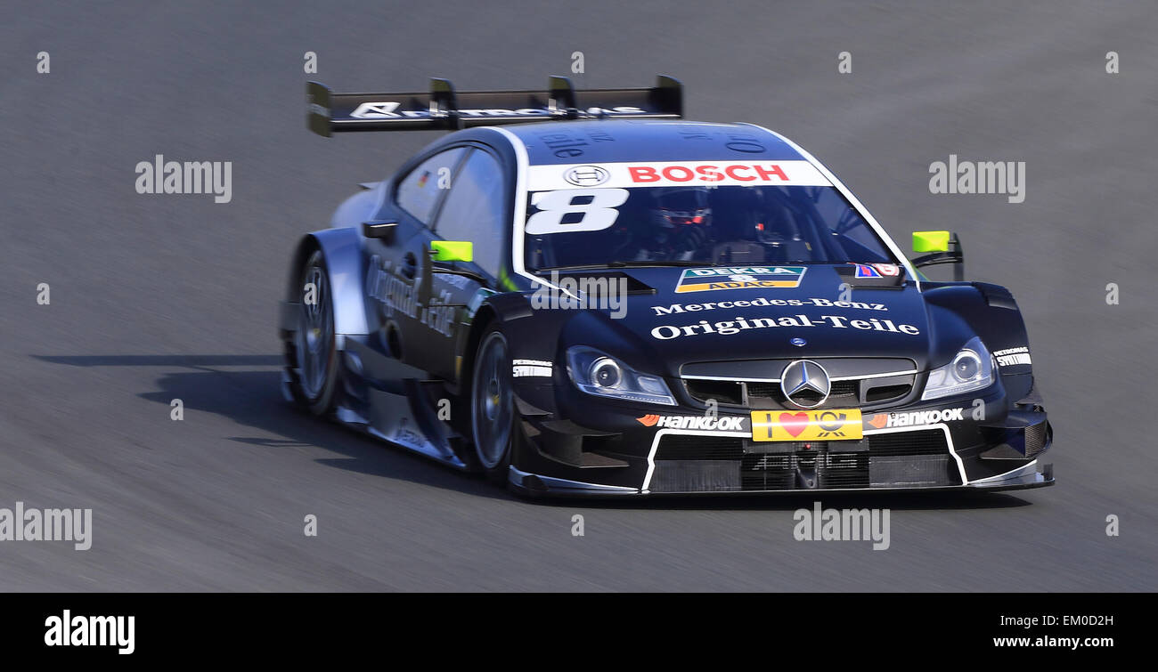 Oscherleben, Germany. 14th Apr, 2015. German racing car driver ...