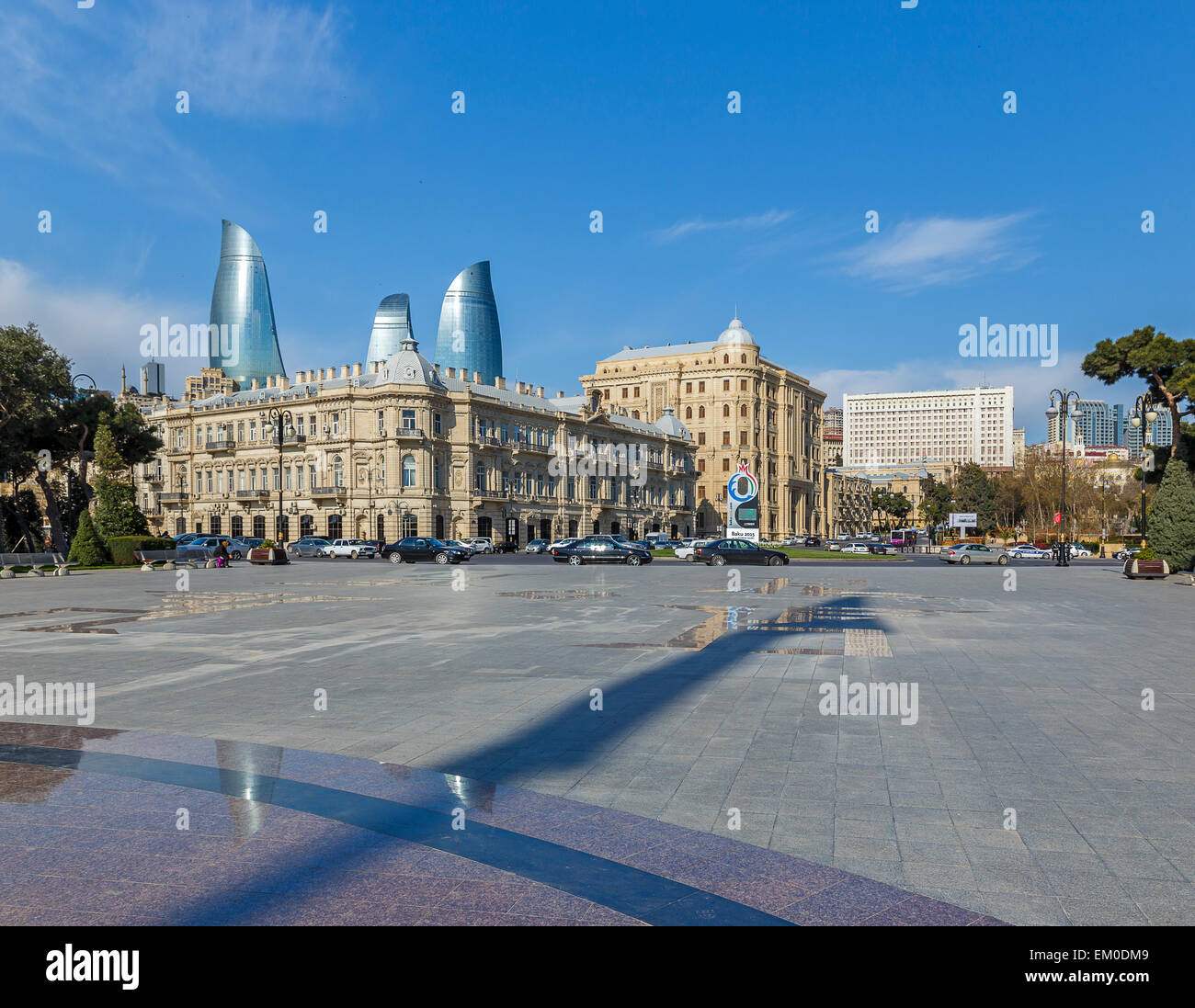 Azneft Square in Baku Stock Photo - Alamy