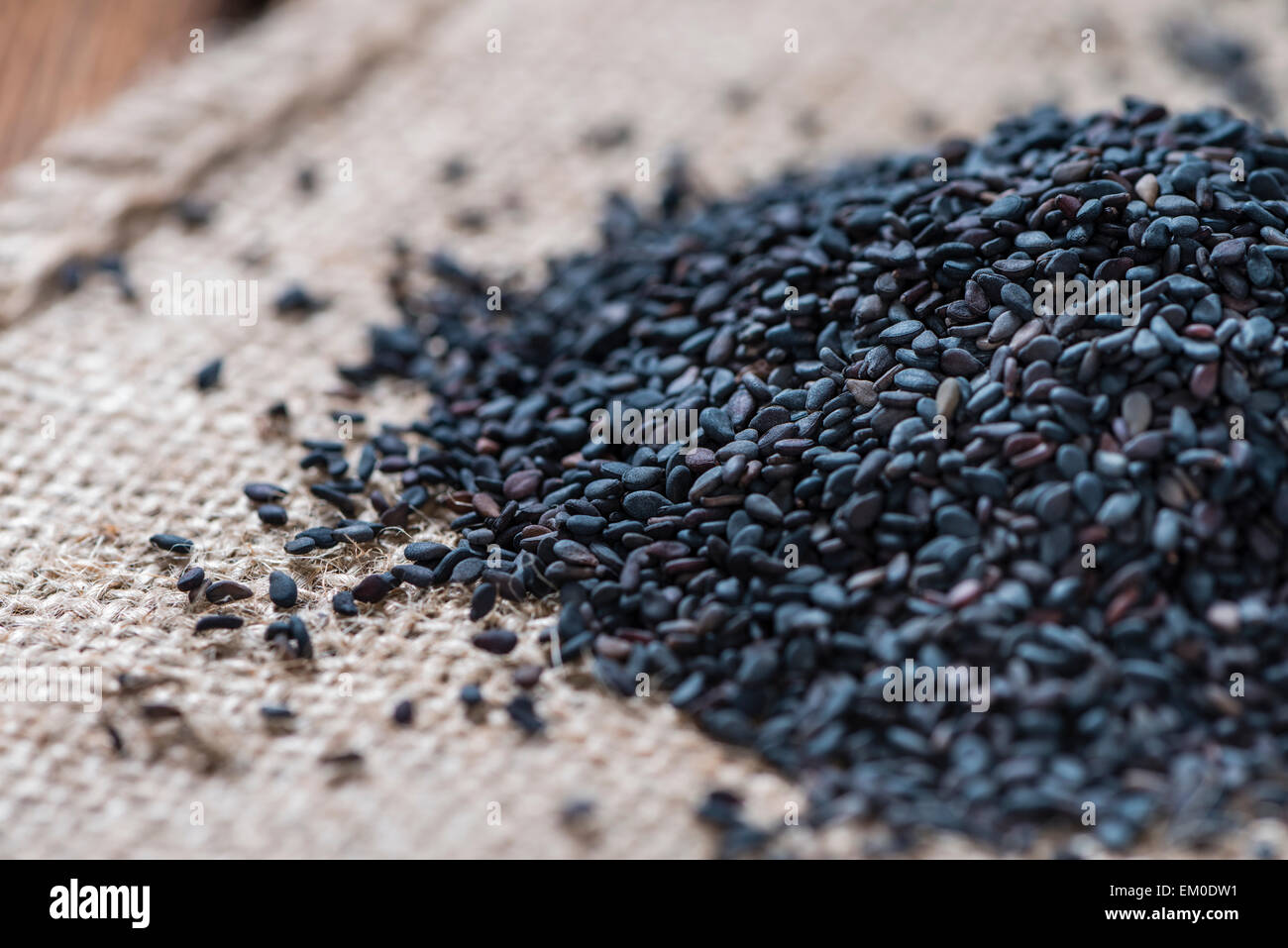 Black sesame seeds copy hi-res stock photography and images - Alamy